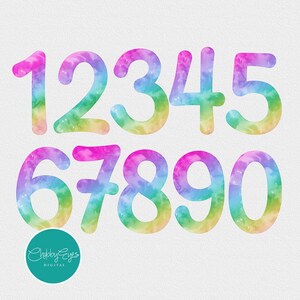 Watercolor Alphabet Clip Art, Rainbow Alphabet- Digital Instant ...
