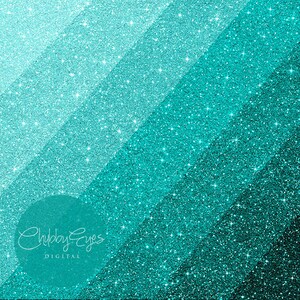 TEAL Glitter Digital Papers, Scrapbook Papers, TEAL Sparkles Clipart ...