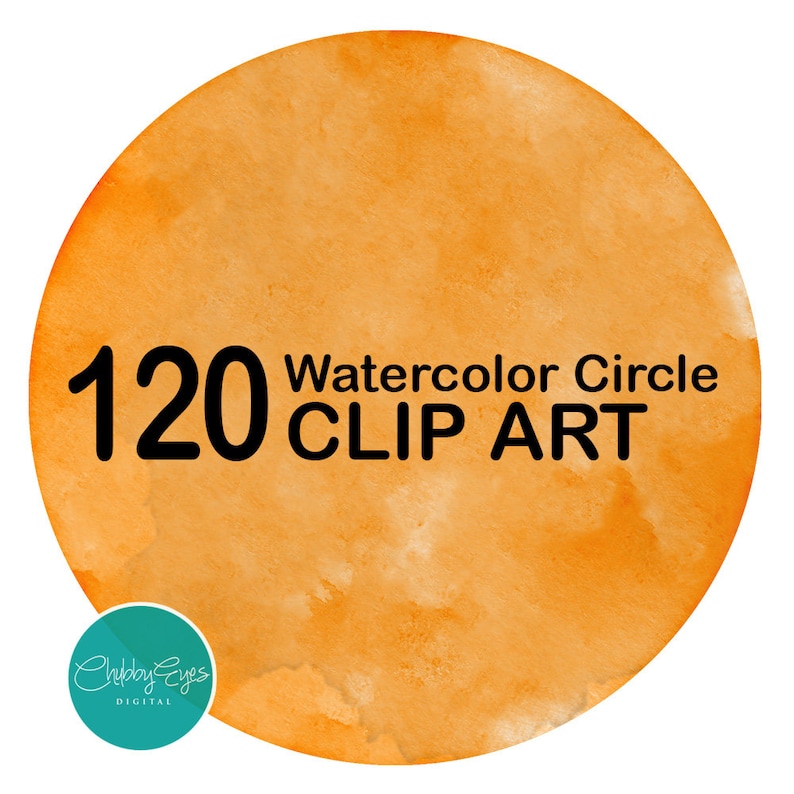 120 Watercolor Circle Clipart Set (digital Download) - Etsy