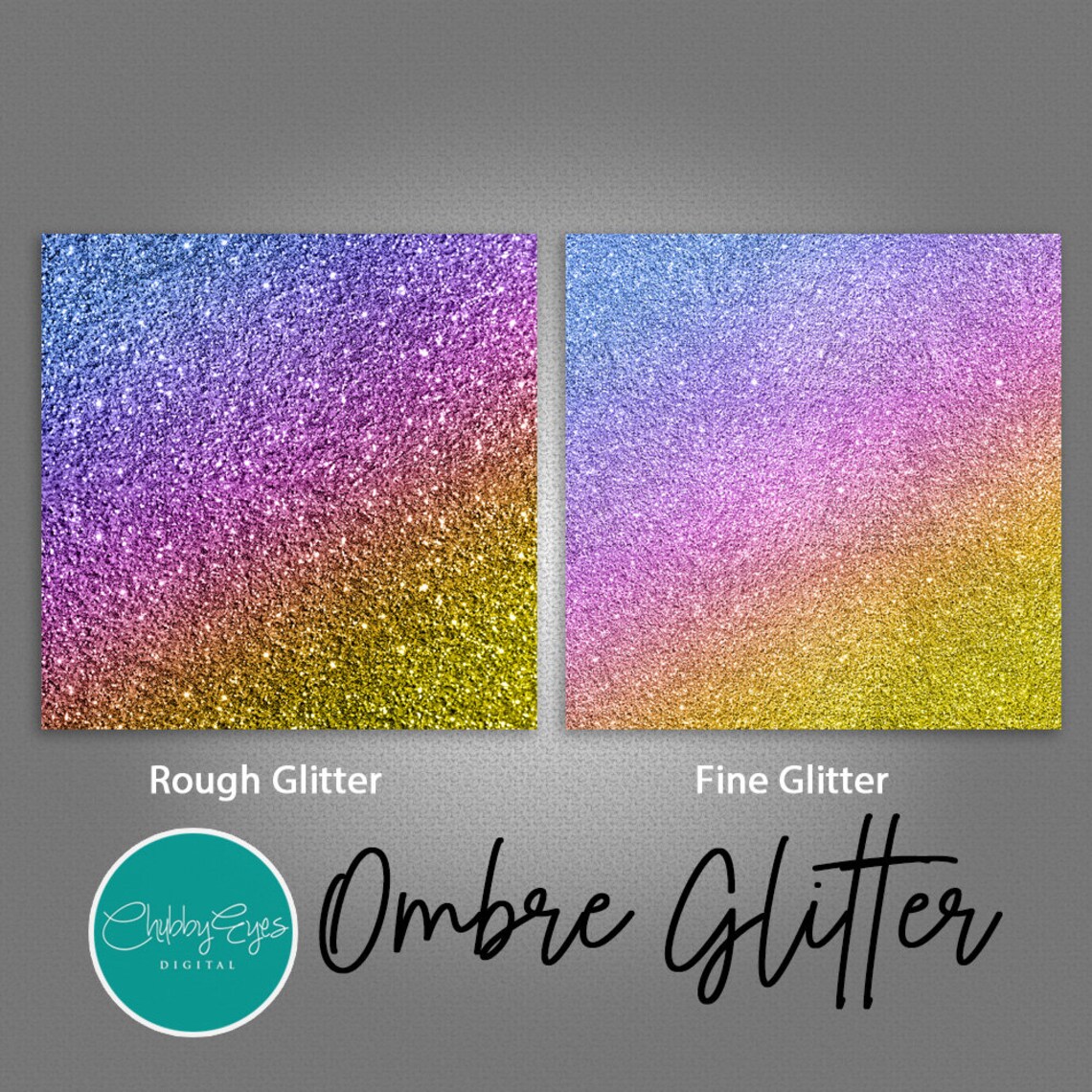 Ombre Glitter Digital Papers, Digital Scrapbook Papers, Colorful ...