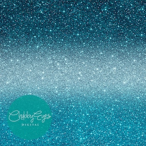 Blue Ombre Glitter Digital Papers, Shinny Scrapbook Gradient Digital ...