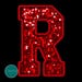 Red Sequin Varsity Alphabet Clip Art, Sport College PNG Letters ...