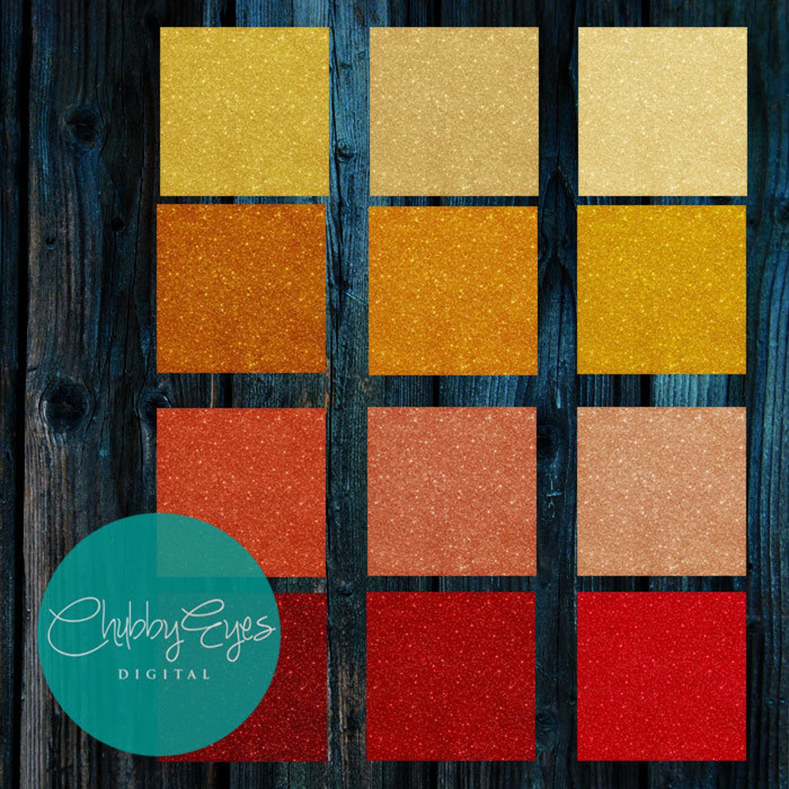 Red and Orange Glitter Digital Papers, Scrapbook Papers Sparkles ...