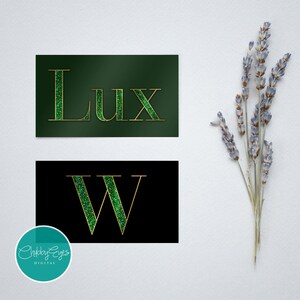 Green Glitter Alphabet Clip Art, Lettering Clip Art- Digital Instant ...