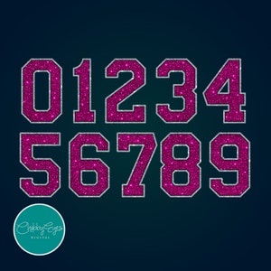 Pink Silver Glitter Varsity Alphabet Clip Art, Sport College Style ...