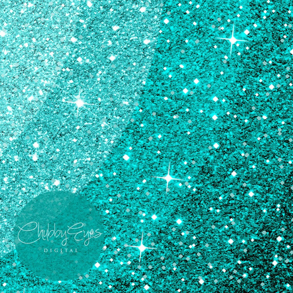 TEAL Glitter Digital Papers Scrapbook Papers TEAL Sparkles - Etsy