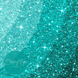 TEAL Glitter Digital Papers, Scrapbook Papers, TEAL Sparkles Clipart ...