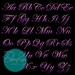 Pink Purple Ombre Glitter Alphabet, Numbers and Punctuation Clip Art ...