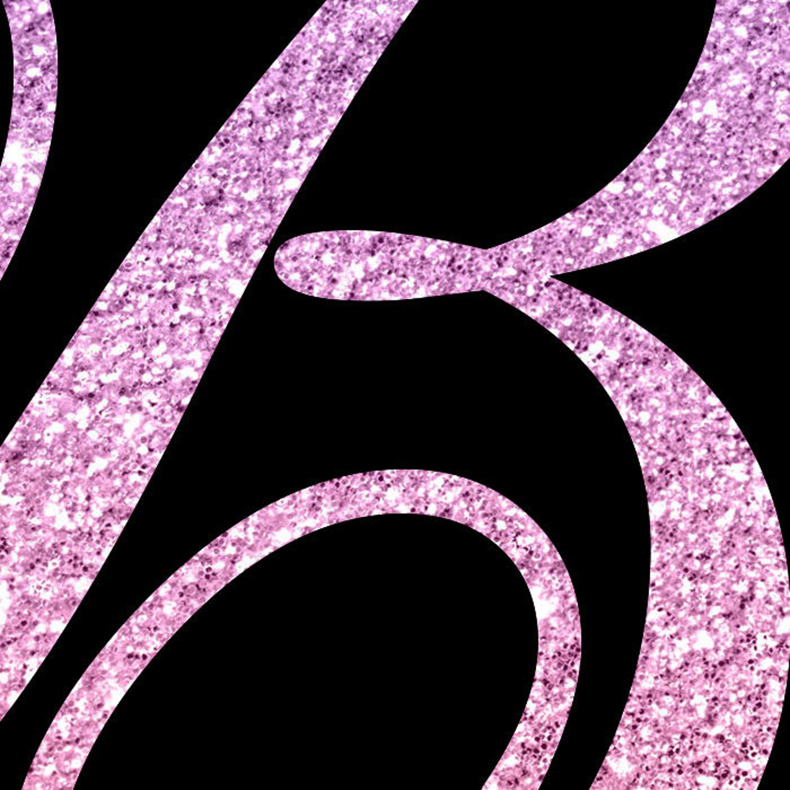 Pink Purple Ombre Glitter Alphabet Numbers and Punctuation - Etsy