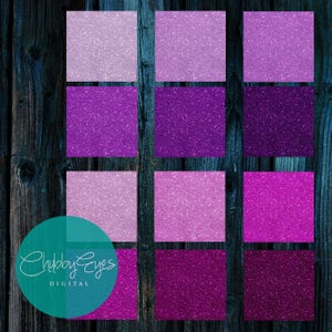 Purple Glitter Digital Papers, Scrapbook Papers Purple Sparkles Clipart ...
