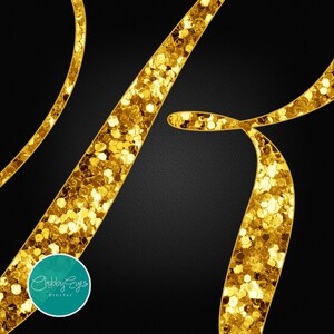 Gold Chunky Glitter Alphabet Clip Art, Numbers and Punctuation Clip Art ...