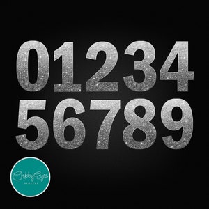 Ombre Silver Glitter Alphabet Clip Art, Glam Clip Art- Digital Instant ...