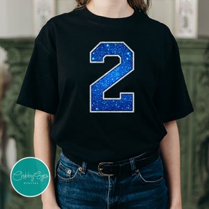 Blue Glitter Varsity Alphabet Clip Art (digital Download) - Etsy