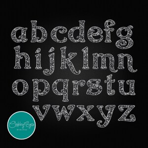 Black Glitter Alphabet Clip Art, Glam Clip Art- Digital Instant ...