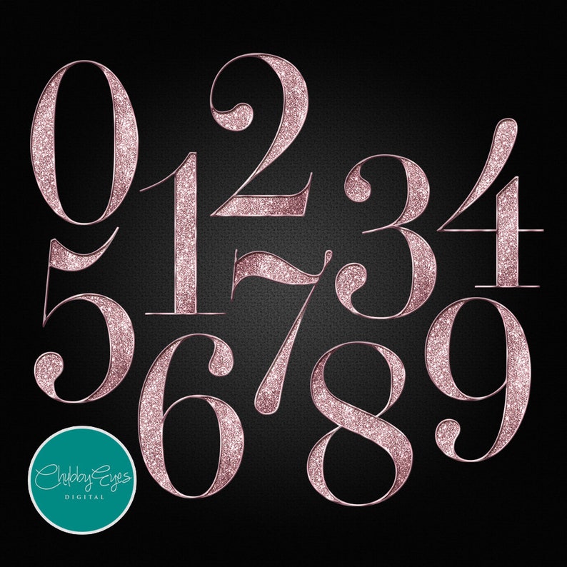 Rose Gold Glitter Alphabet Clip Art, PNG Set (digital Download) - Etsy