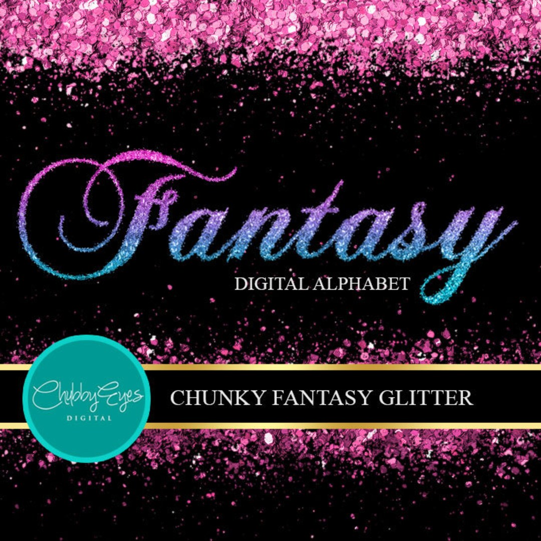 Chunky Ombre Glitter Alphabet, Numbers Clip Art, Digital Sparkle Font ...