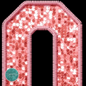 Orange Sequin Varsity Alphabet Clip Art, Faux Embroidery Border, Sport ...