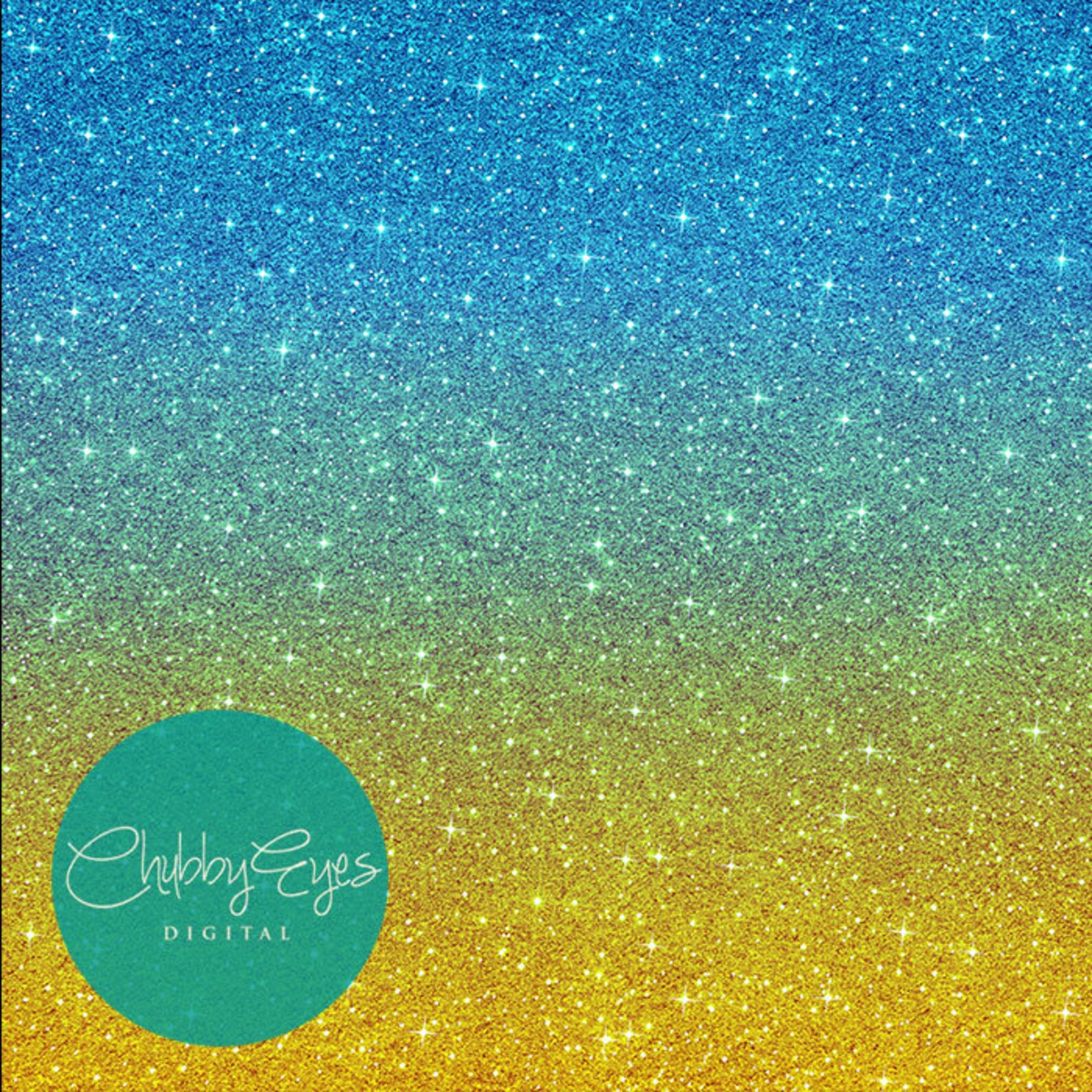 Ombre Glitter Digital Papers Scrapbook Papers Colorful - Etsy