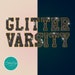 Black Gold Glitter Varsity Alphabet Clip Art (digital Download) - Etsy
