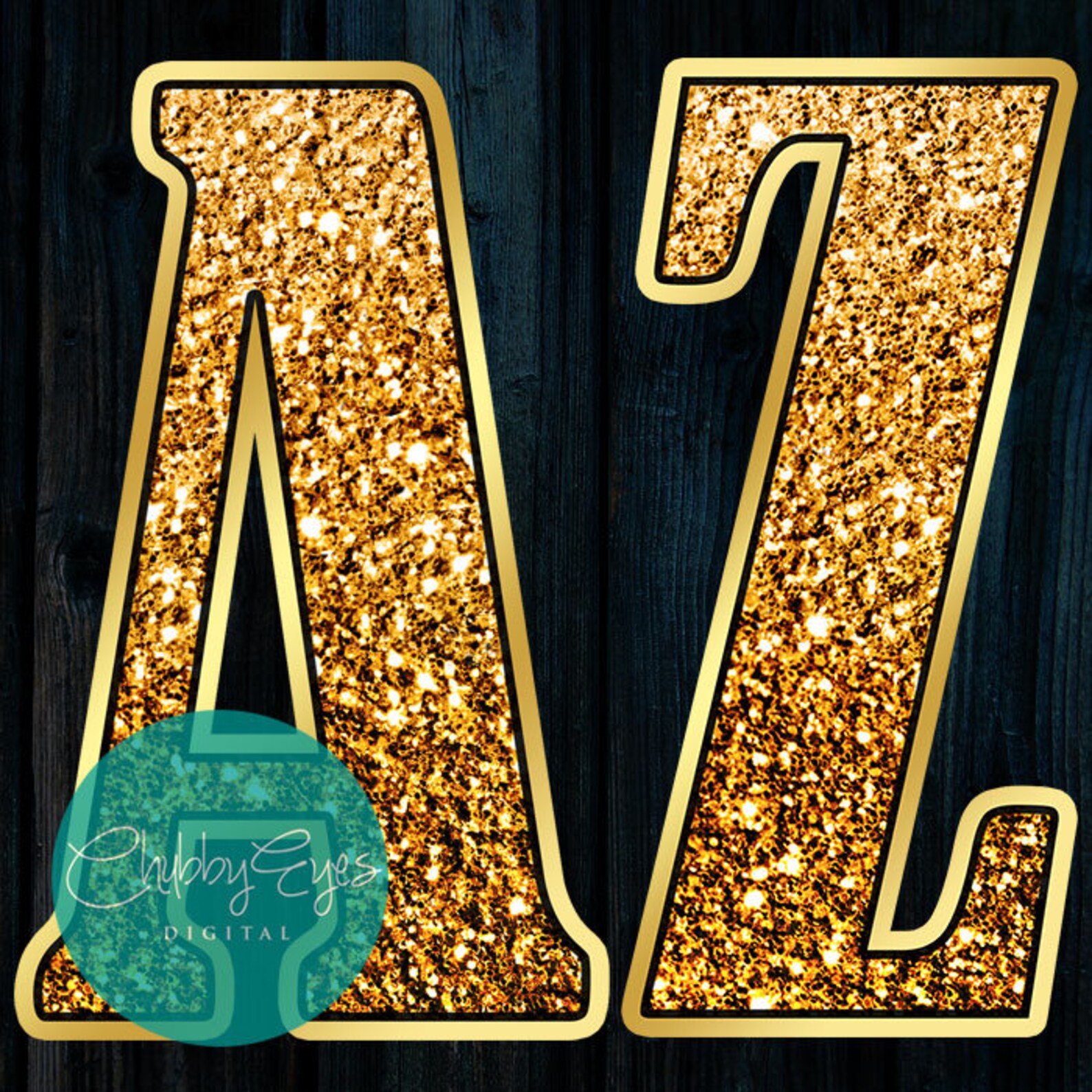 Gold Glitter Alphabet Numbers and Punctuation Clip Art - Etsy