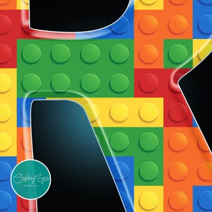 Toy Bricks Alphabet Clip Art, Building Blocks Lettering Clip Art ...