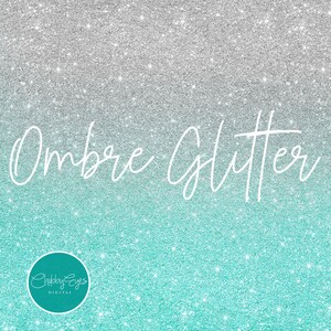Ombre Glitter Digital Papers, Scrapbook Papers Colorful Glitter Clipart ...
