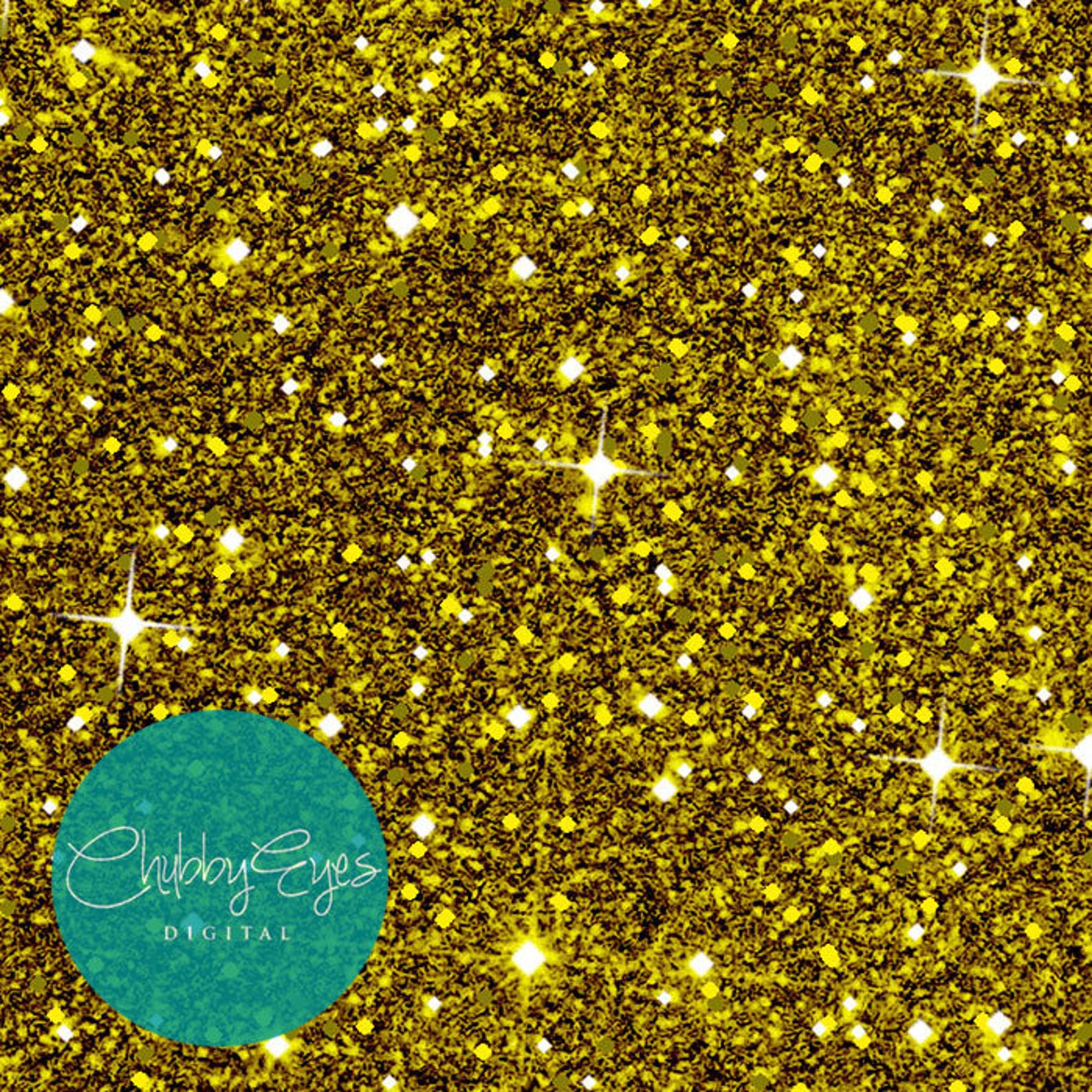 Yellow & Brown Glitter Digital Papers, Scrapbook Papers Sparkles ...