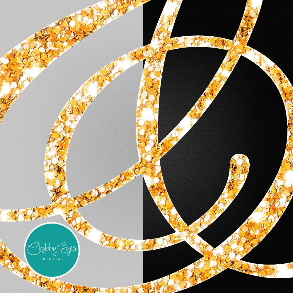 Gold Chunky Glitter Alphabet Clip Art Numbers and Punctuation - Etsy