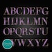 Purple Glitter Alphabet Clip Art, Lettering Clip Art- Digital Instant ...