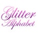 Pink Purple Ombre Glitter Alphabet, Numbers and Punctuation Clip Art ...