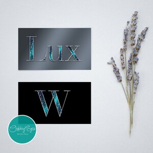 Blue Glitter Alphabet Clip Art, Lettering Clip Art- Digital Instant ...