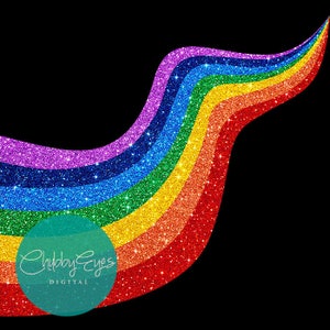 Glitter Rainbow Clip Art, Colorful Rainbow Glitter, Glitter, Clipart ...