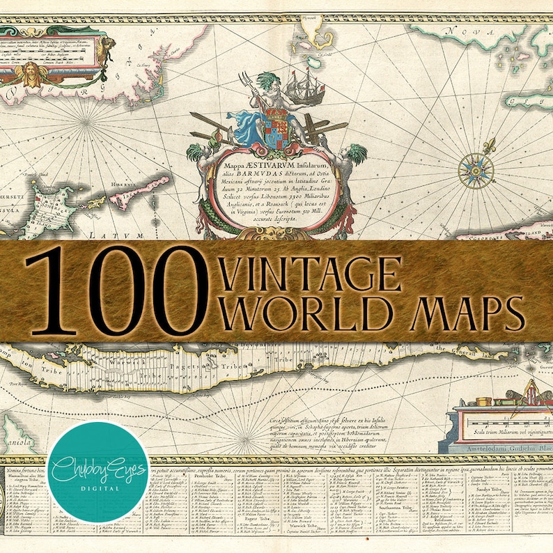 100 Vintage World Maps Old Maps Antique Maps Digital Maps - Etsy Canada