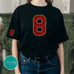 Red Gold Glitter Varsity Alphabet Clip Art, Sport College Style ...