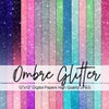 Rainbow Glitter Alphabet Clip Art, Colorful Glam Clip Art Digital ...