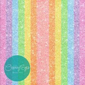 Rainbow Glitter Digital Papers, Scrapbook Papers, Glitter Pattern ...