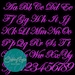 Purple Glitter Alphabet, Numbers and Punctuation Clip Art, Digital ...