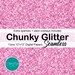 Pink Chunky Glitter Digital Papers, Seamless Scrapbook Papers Glitter ...