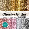 Gold and Silver Glitter Digital Papers, Scrapbook Papers Black Sparkles ...
