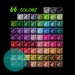 66 Chunky Glitter Strips Borders, Digital Glitter Clip Art, Colorful ...