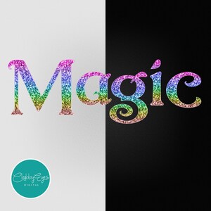 Rainbow Glitter Alphabet Clip Art, Colorful Glam Clip Art- Digital ...