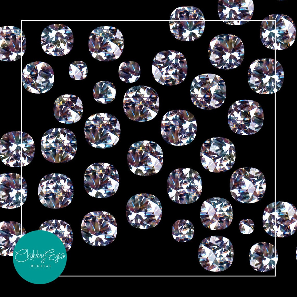 Diamond Dot Alphabet Clip Art L Shiny Diamond Alphabet Digital - Etsy