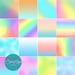 Pastel Ombre Digital Papers, Colorful Scrapbook Papers, Gradient ...