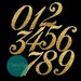 Chunky Gold Glitter Alphabet Numbers Clip Art Digital - Etsy