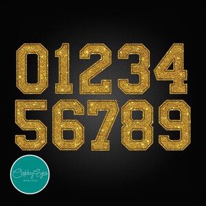 Gold Glitter Varsity Alphabet Clip Art, Sport College Style PNG Letters ...