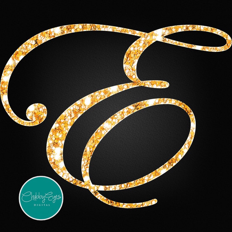 Gold Chunky Glitter Alphabet Clip Art Numbers and Punctuation - Etsy