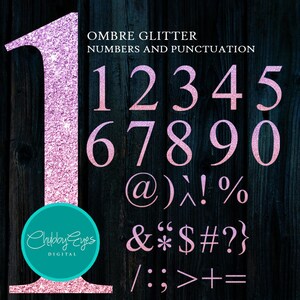 Ombre Glitter Alphabet Clip Art, Glitter Letters, Sparkle Font ...