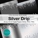 Silver Glitter Drip Digital Papers, Silver Gradient Background ...