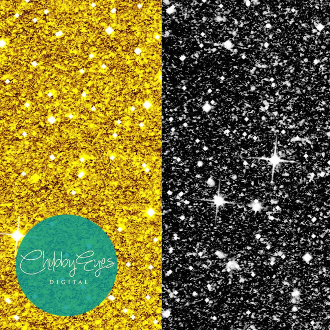 Gold and Silver Glitter Digital Papers Scrapbook Papers Black - Etsy