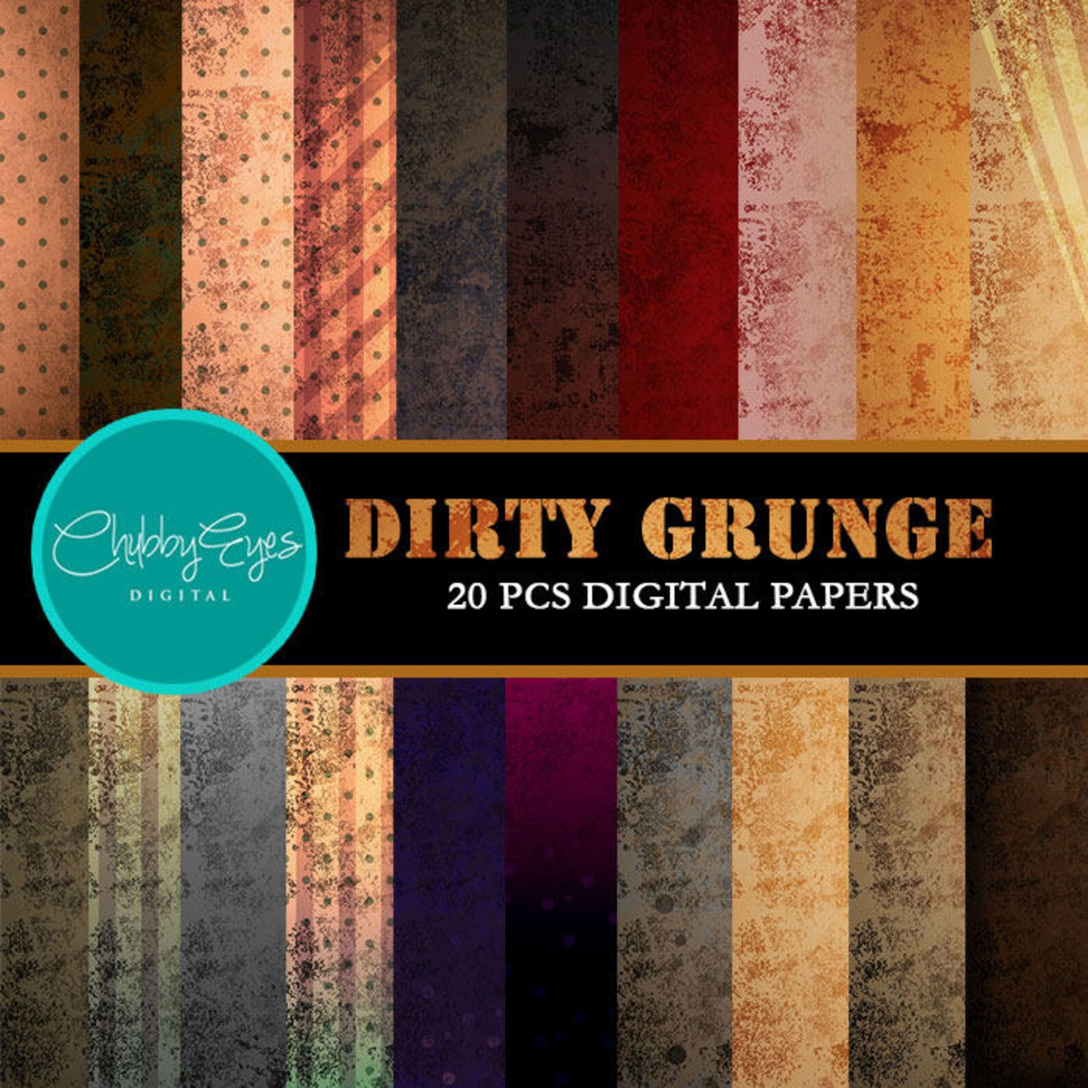 Dirty Grunge Digital Papers Scrapbook Papers Vintage Old - Etsy